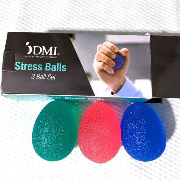 Healthsmart DMI | Office | Stress Balls Set Of 3 Resistance Levels New ...